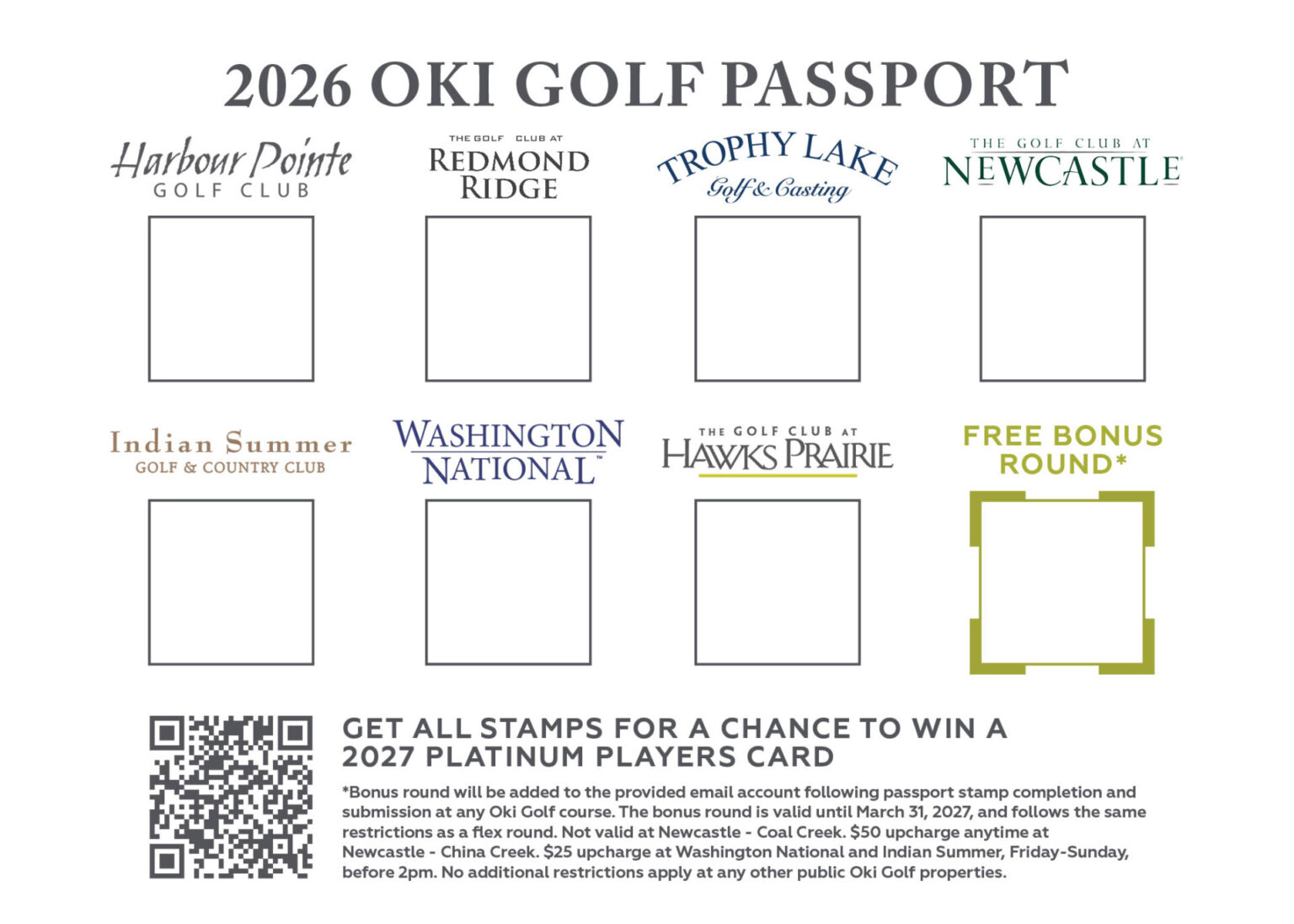 Passport Program - Oki Golf